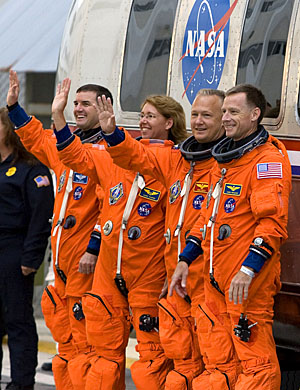 A Space Shuttle Astronauts Boarding