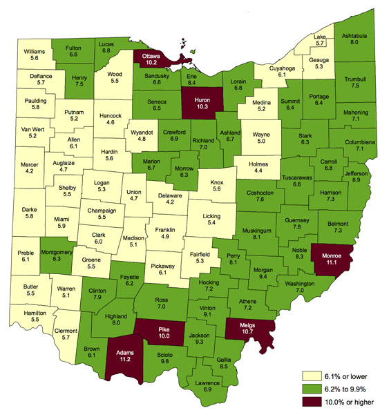 All Ohio counties all see jobless rate hike « The VW independent